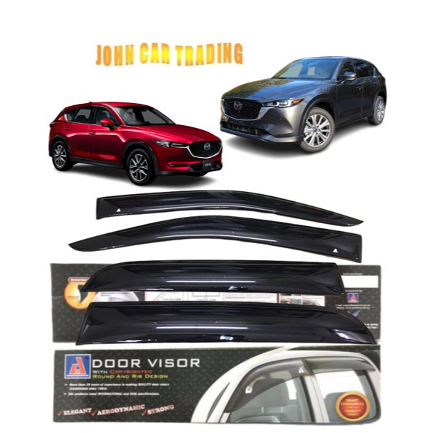 Mazda CX-5 2017 2018 2019 2020 2021 2022 2023 4'' Window Door Visor (AG) Mazda CX5 Air Press ...