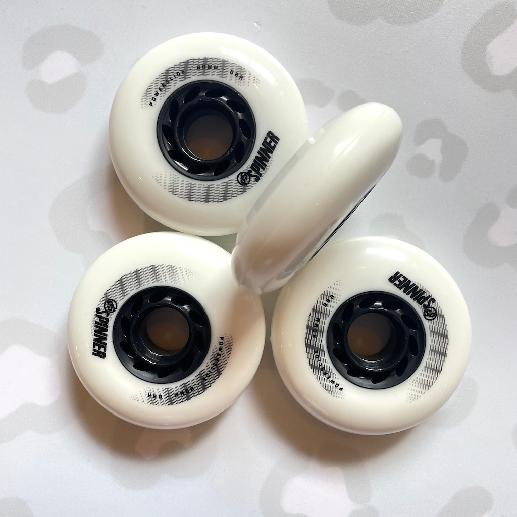 POWERSLIDE - White Spinner 80mm/88a 4-pack Inline Skate Wheels | Shopee ...