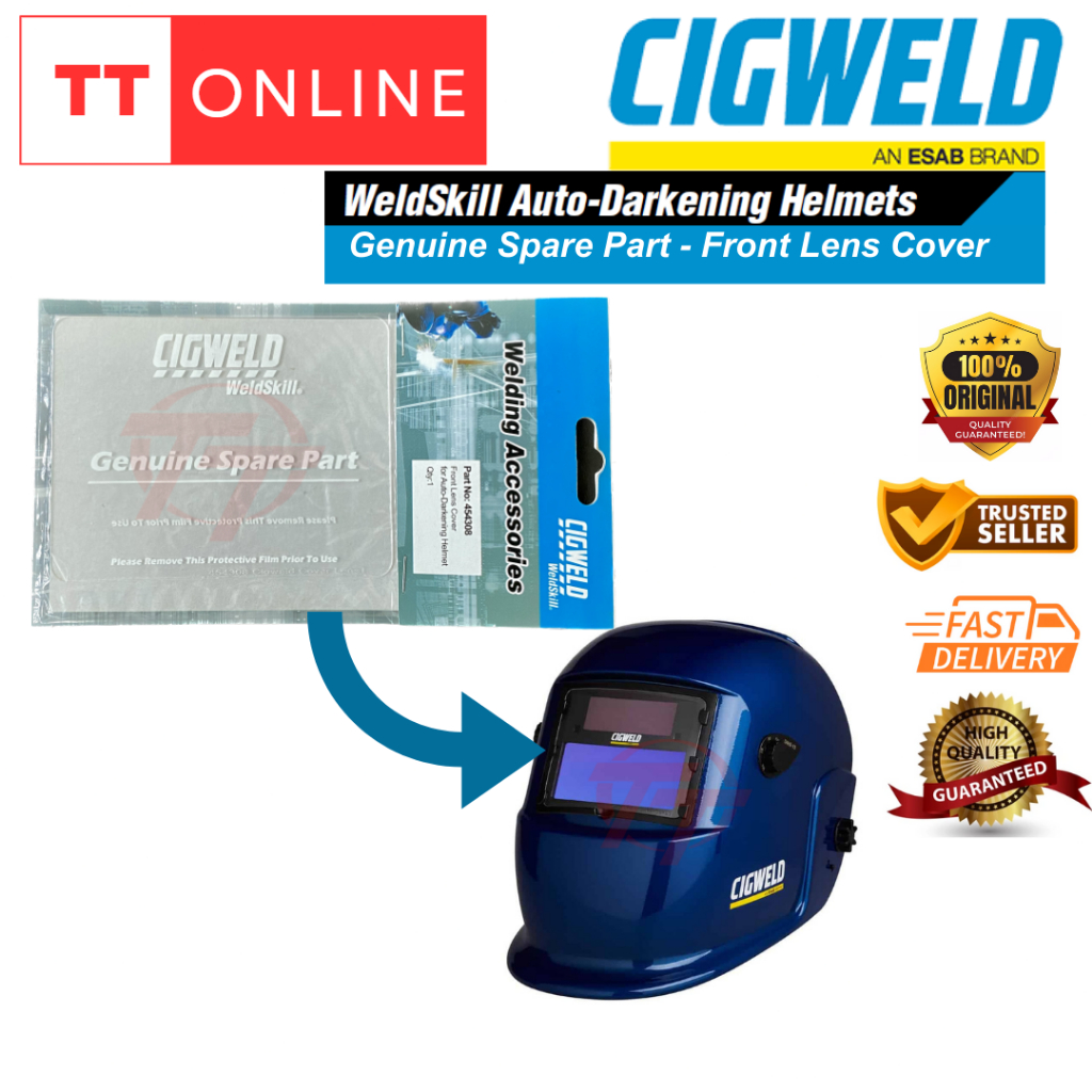 CIGWELD Weldskill Front Lens Cover For Auto Darkening Helmet (Genuine ...