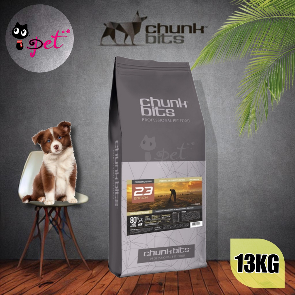 Chunk Bits Dog Food 23 Venison Lamb SUPER Premium (13Kg) | Shopee Malaysia