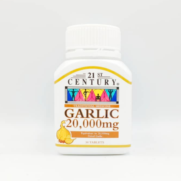21st Century Garlic 20,000mg Tablets 30's EXP07/26 | Shopee Malaysia