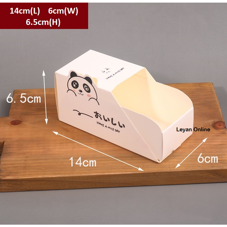 10set Sandwich Drawer Box / Korean Bear Cardboard Sandwich Burger Snack ...