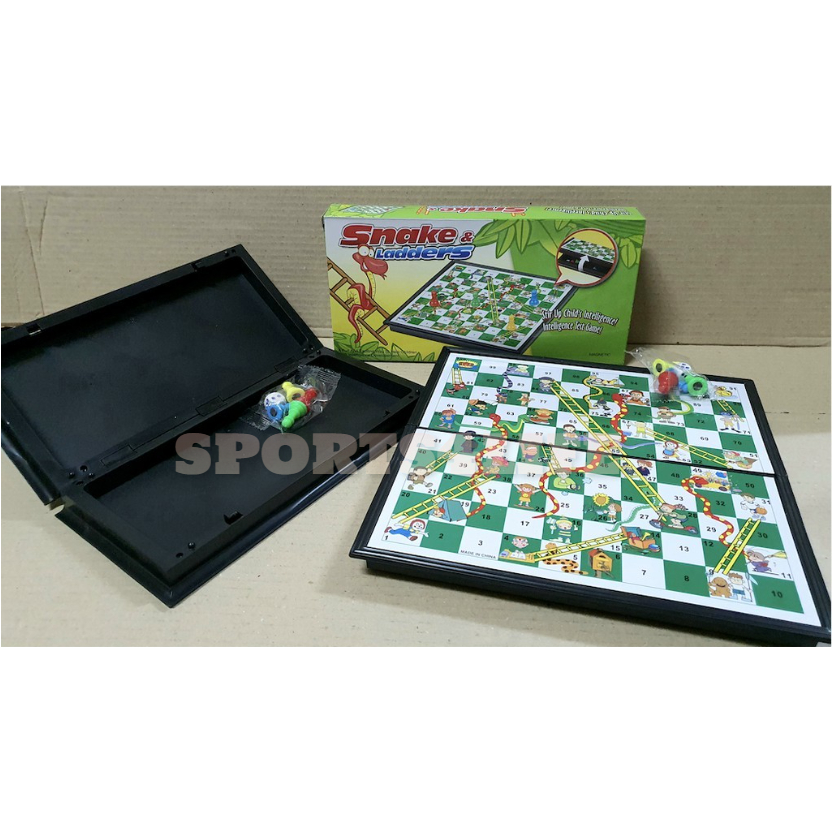Magnetic Snake & Ladder (Snakes and Ladder in Magnetic Hard Case ...