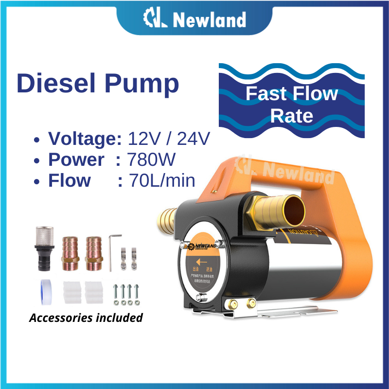 Diesel Pump 12V / 24V / Fuel Pump / Pam Minyak Diesel - High Flow ...
