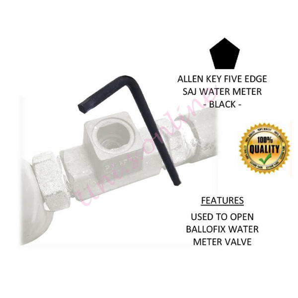ALLEN KEY 5 EDGE SAJ WATER METER SPECIALLY KEY SAJ AIR METER KUNCI ...