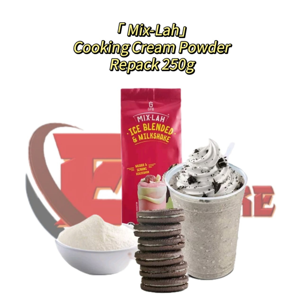 ICE BLENDED & MILKSHAKES COOKIES CREAM POWDER 250G|REPACK | GFB (MIX ...