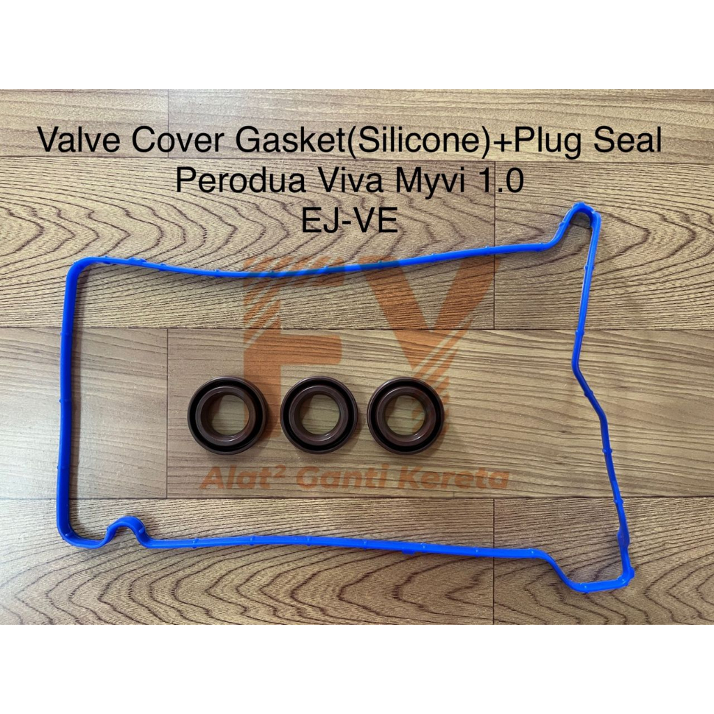 VALVE COVER GASKET (SILICONE) + PLUG SEAL PERODUA VIVA MYVI 1.0 (EJ-VE ...
