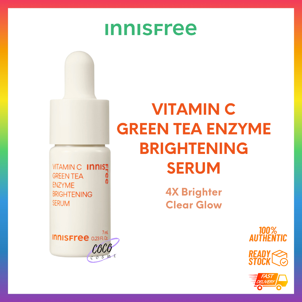 INNISFREE Vitamin C Green Tea Enzyme Brightening Serum 7ml | 1ml*10pcs | Shopee Malaysia