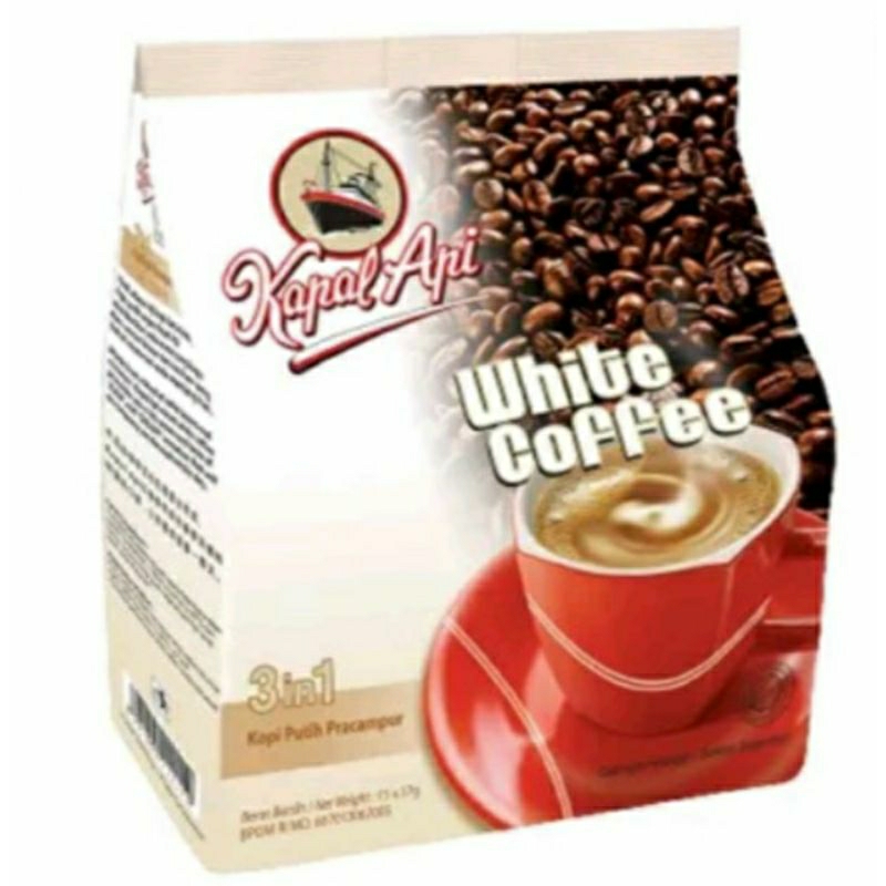 Kapal Api Brand White Coffee 3 In 1 (15 x 30g) Per Packet | Shopee Malaysia
