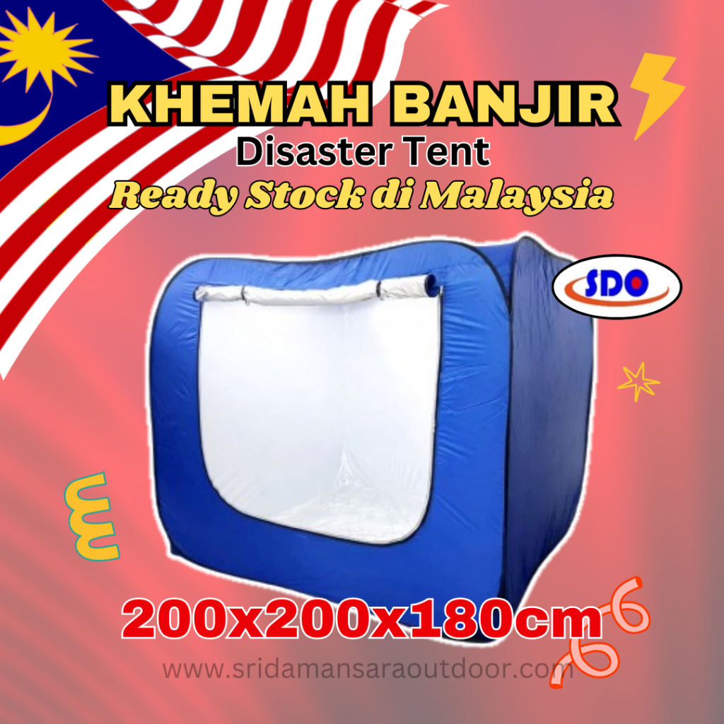 Indoor Disaster Relief Tent Khemah Banjir 200x200x180cm | Shopee Malaysia