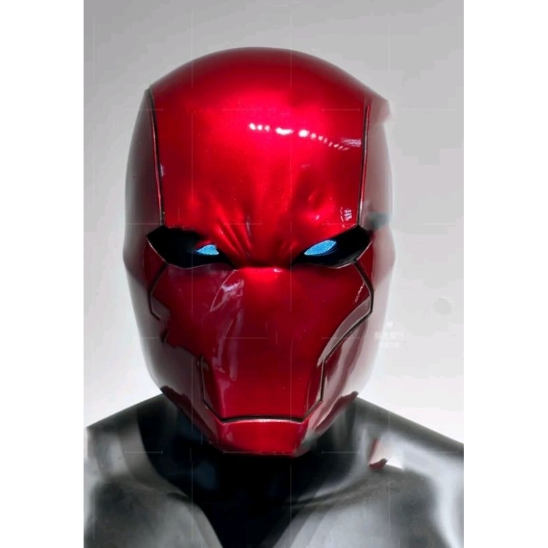 Homemade red hood LED helmet batman helmet mask for cosplay suit ...