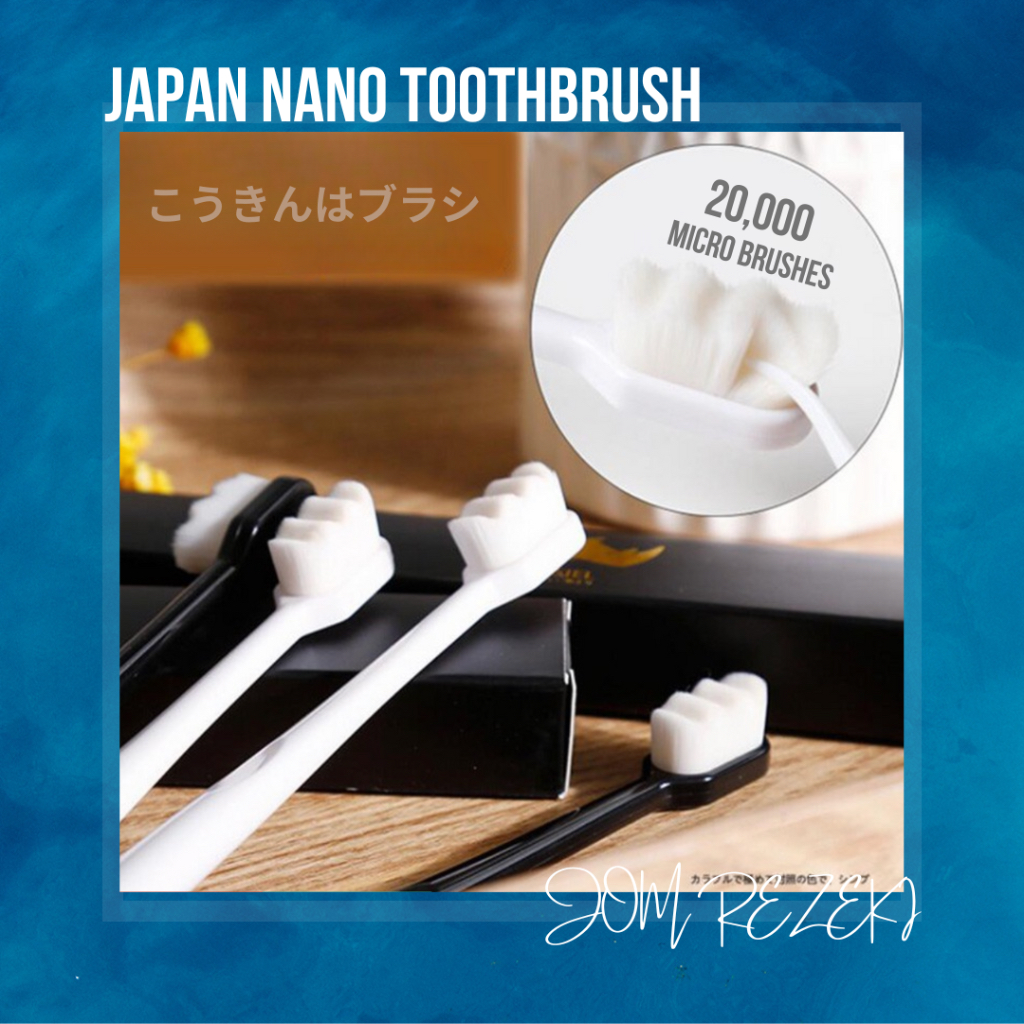 JOM JAPAN Antibacterial Soft Bristles Micro Nano Toothbrush Adult Kids ...