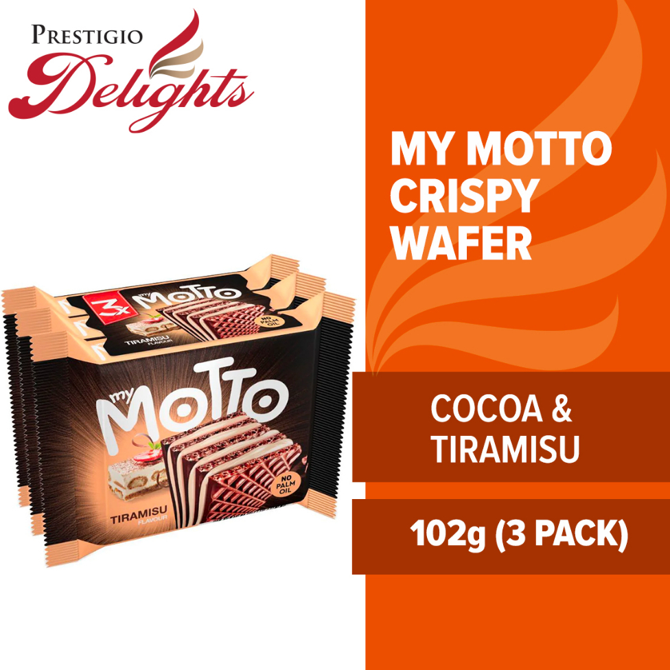 My Motto Cocoa & Tiramisu Crispy Wafer 102g | Shopee Malaysia