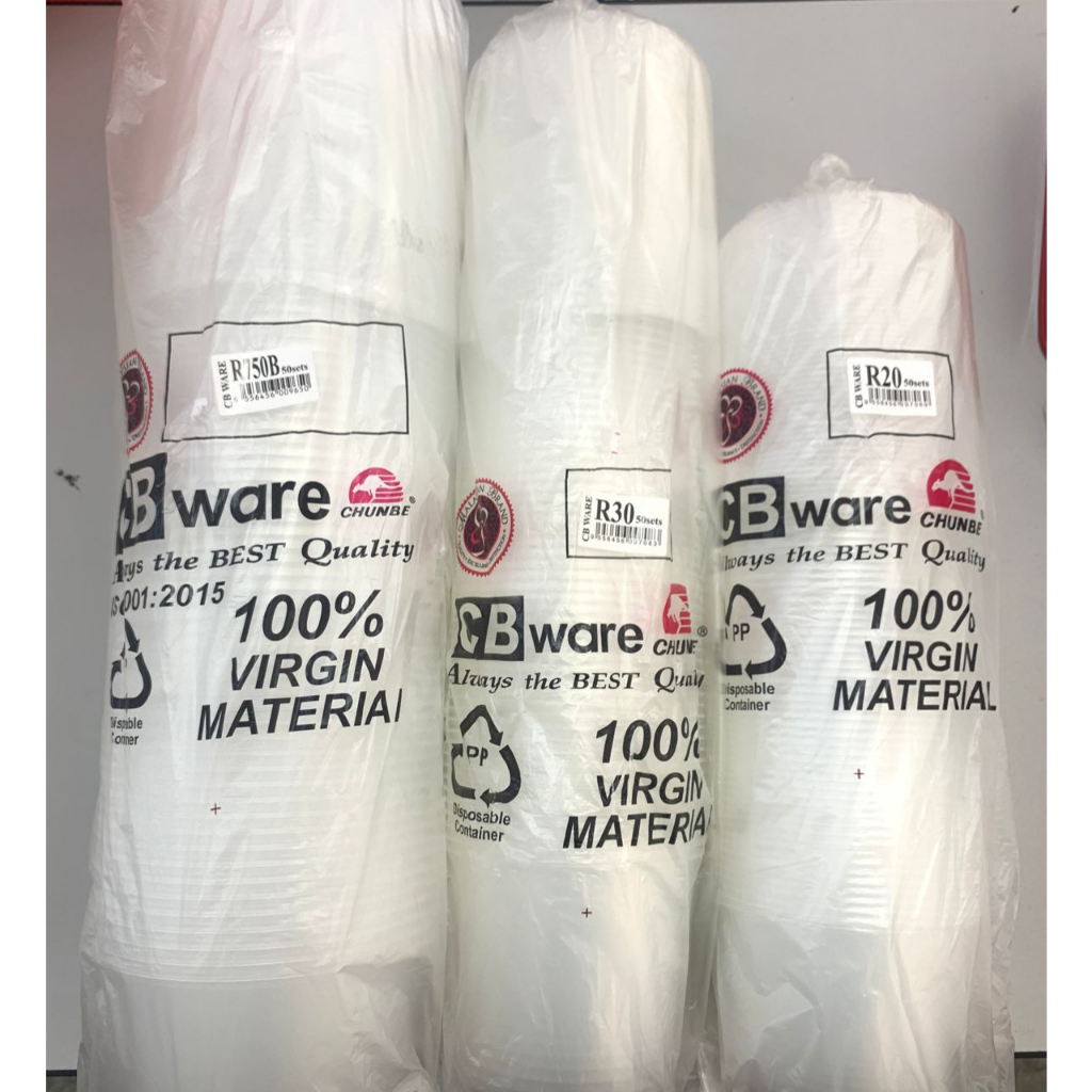 [READY STOCK] R20/R30/R750B Round Disposable Plastic Food Container ...