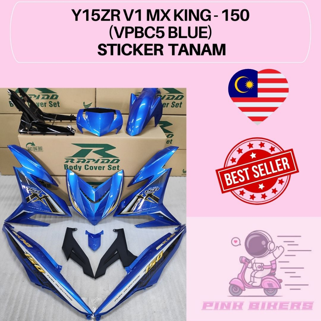 Coverset Y15ZR V1/V2 MX King-150 (29) Bodyset (Sticker Tanam) | Shopee ...