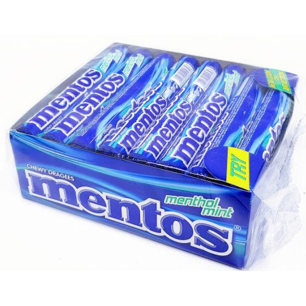 Mentos Chewy Dragees 24 Rolls X 37g (1 Box) Mint/Rainbow/Mix Fruit ...
