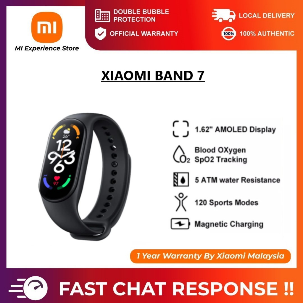 Xiaomi Mi Band 7 Smart Bracelet Smart 1.62" AMOLED Bluetooth 5.2 With ...