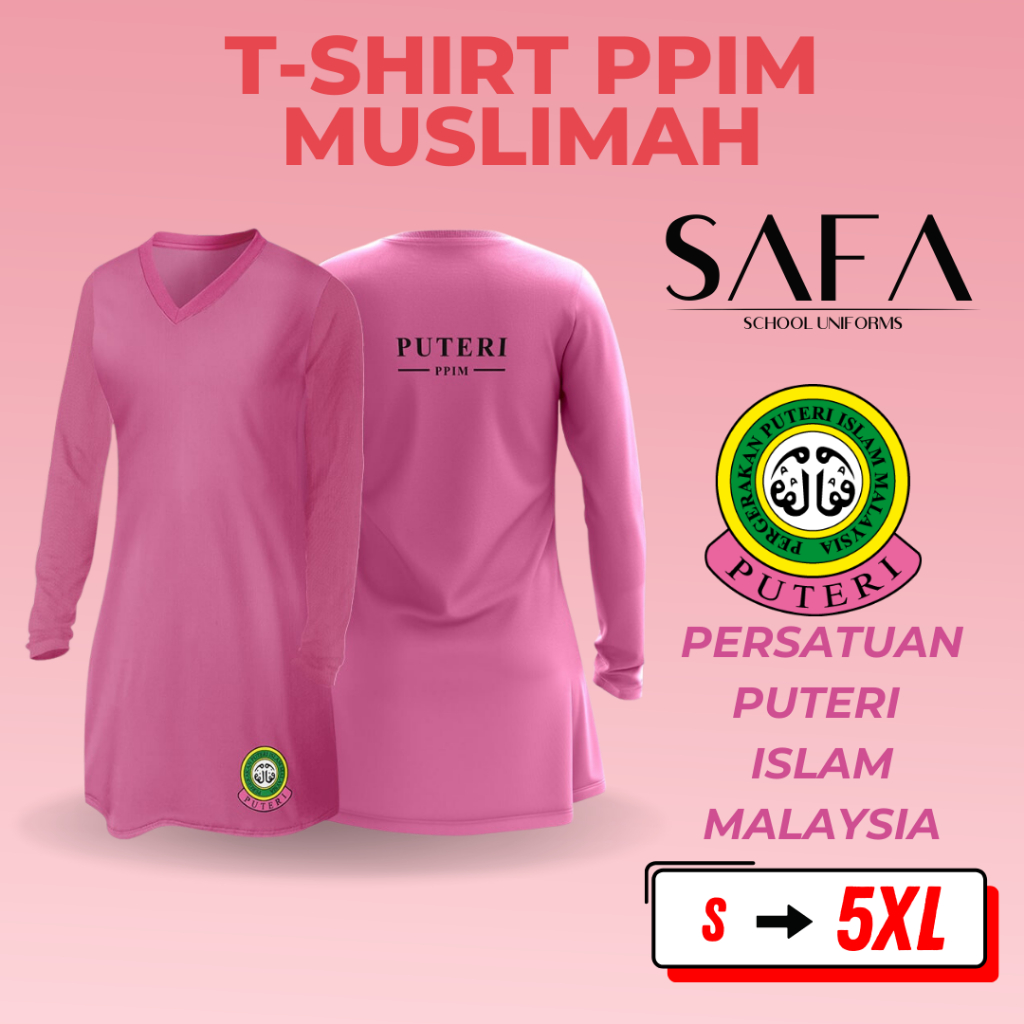 Baju TShirt Puteri Islam Muslimah Kokurikulum Safa School Uniform ...