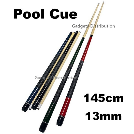 GD6000 Billiard Pool Cue 13mm 145cm 1/2 Pool Big Head Snooker Cue 2987. ...
