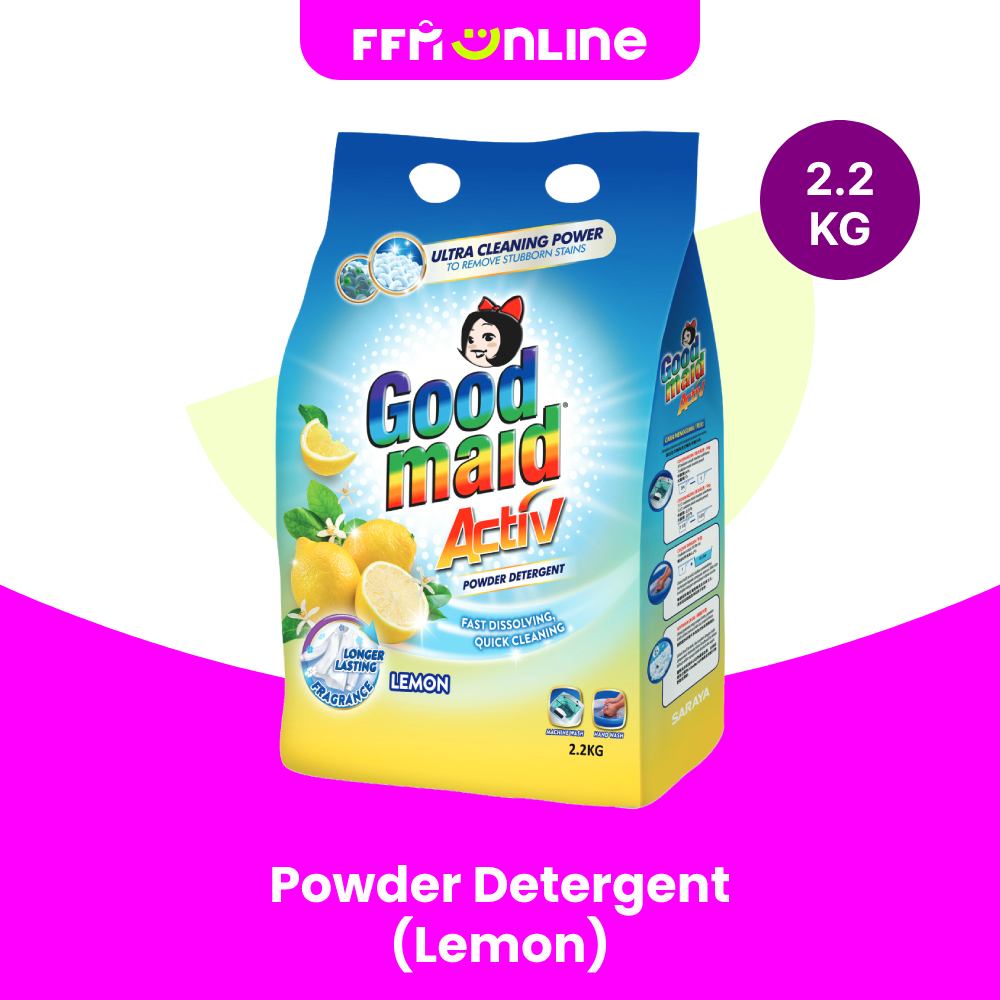 Goodmaid Activ Powder Detergent - Lemon (2.2kg) | Shopee Malaysia