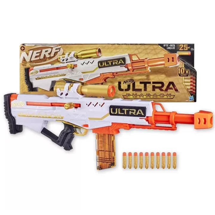 NERF ULTRA PHARAOH BLASTER WITH PREMIUM GOLD ACCENTS & 10 SPECIAL GOLD ...