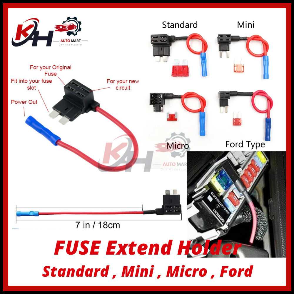 12V/24v High Quality Copper Car Fuse Add Extend ADAPTER ATC ATN Big ...
