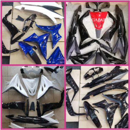 MODENAS GT128 BODY COVER SET COLOUR PARTS BODY KIT KRISS GT128 -BLACK ...