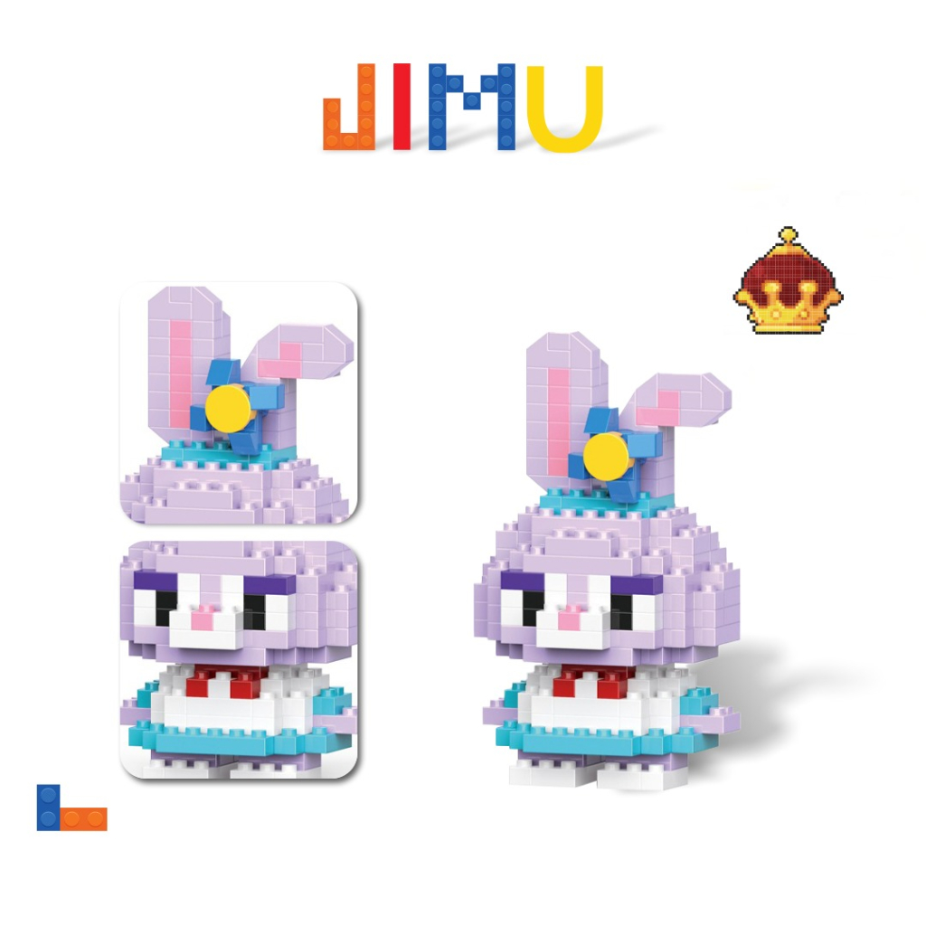 JIMU Tiny Block Series W2601-4 Cute Cartoon Stelle Lou Building Block ...