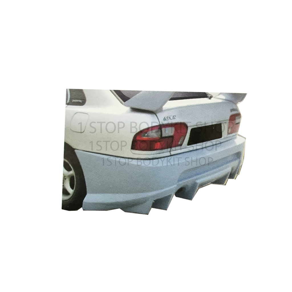 PROTON WIRA REAR BUMPER EVO X SALOON（FIBER GETAH ) SKIRT LIP BODYKIT ...