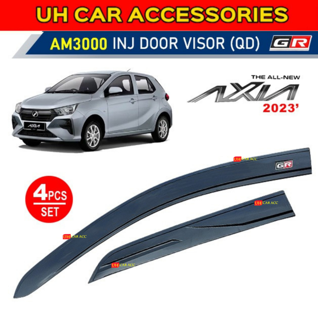 PERODUA AXIA 2023 AXIA D74A INJECTION DOOR VISOR WITH GR & AXIA HARD ...