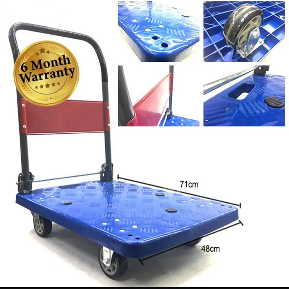 HEAVY DUTY PVC Platform Hand Truck / Trolley With Low Noise PU Caster ...