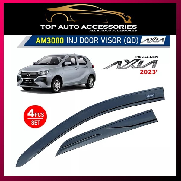 AXIA BARU 2023-2024 3INJECTION DOOR VISOR GR / AXIA DESIGN 3.5 INCH ...