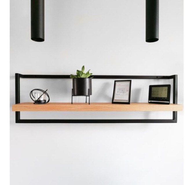 Display Shelf Shelves Wooden Book Rack Wall Mount Storage Cabinet ...