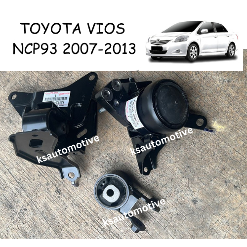 READY STOCK ORIGINAL TOYOTA VIOS NCP93 2007-2013 ENGINE MOUNTING SET ...