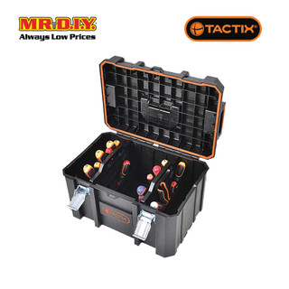 TACTIX Mid Tool Box With Tool Organizer | Shopee Malaysia