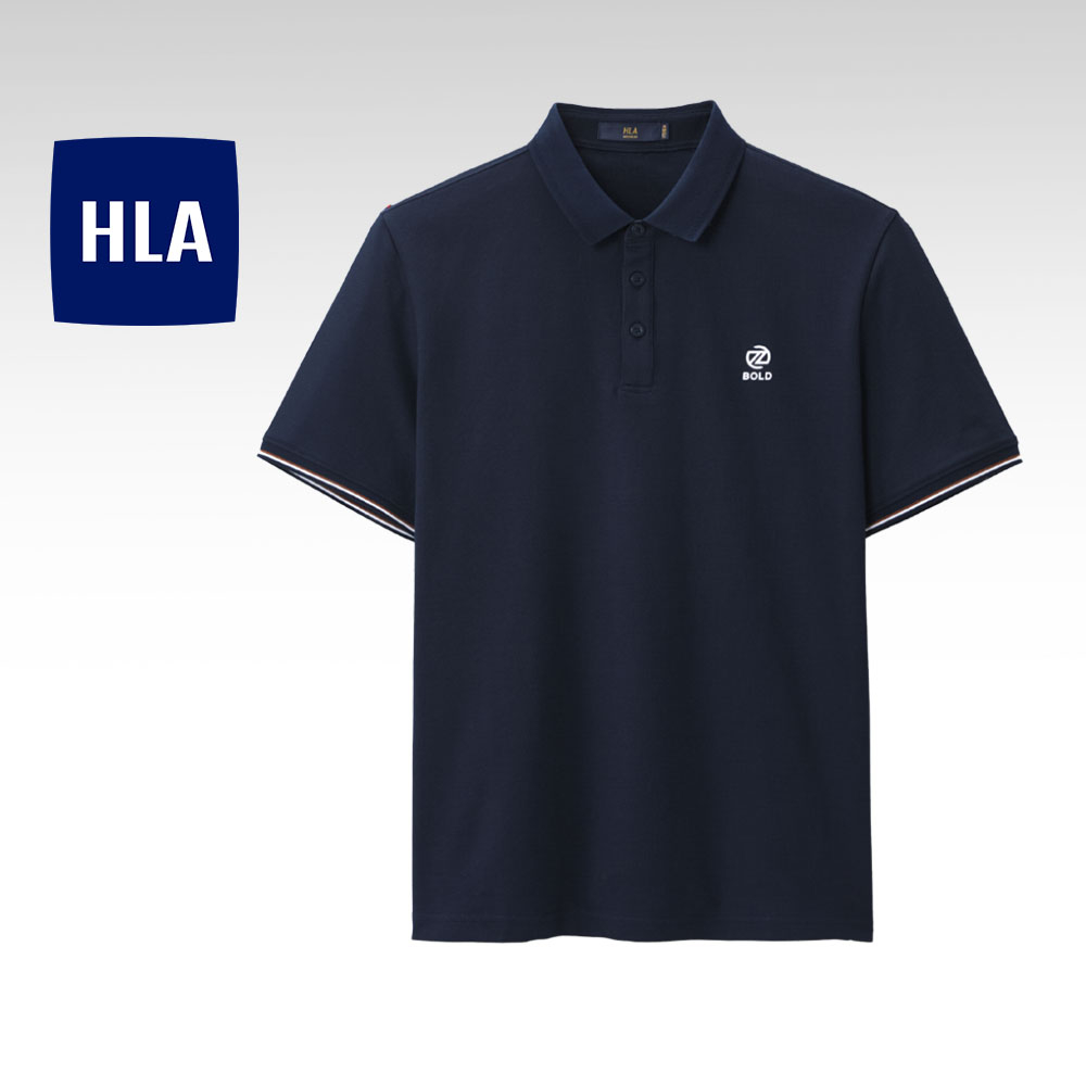 HLA Cooling Feeling Comfortable Breathable Short Sleeve Polo Shirt Men ...