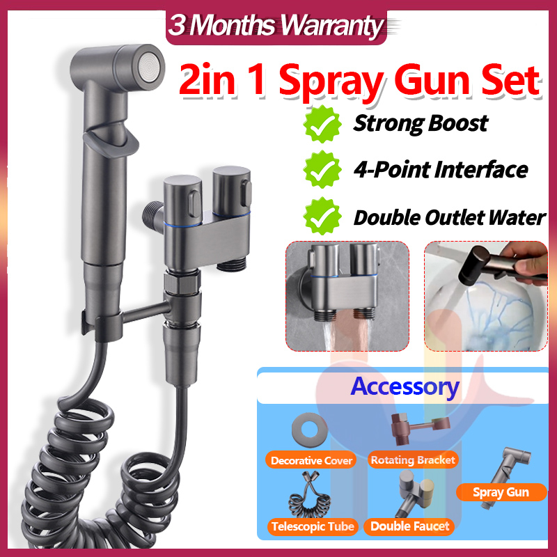 bidet spray set hand bidet two way tap faucet bathroom faucet toilet ...