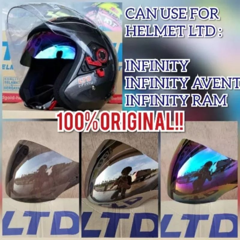 【100% ORIGINAL】HELMET VISOR LTD INFINITY ( INFINITY / INFINITY AVENT ...