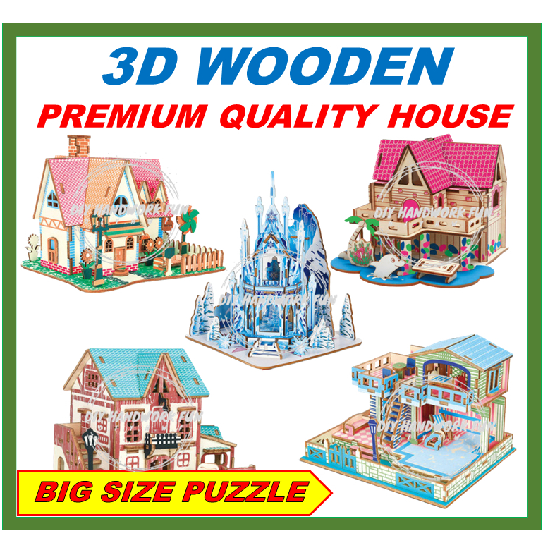 DIY 3D Premium Wonderland House Assembled High Quality Puzzle | Teka ...