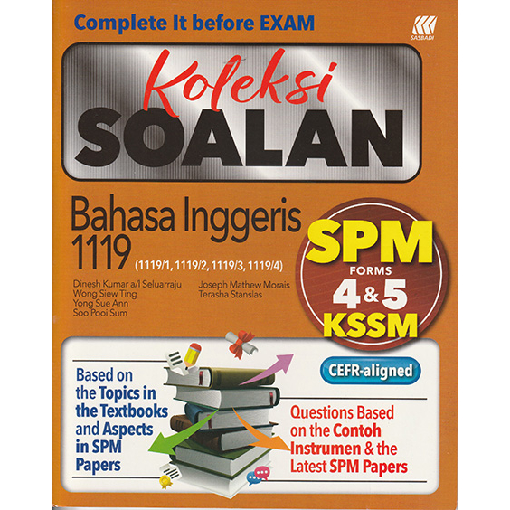 Koleksi Soalan Bahasa Inggeris 1119 SPM | Shopee Malaysia