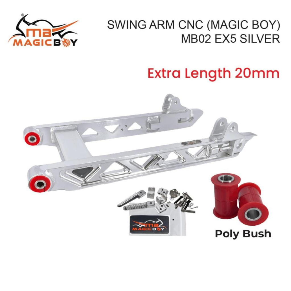 SWING ARM CNC MAGIC BOY MB02 HONDA EX5 SILVER BLUE BLACK PURPLE GREY | Shopee Malaysia
