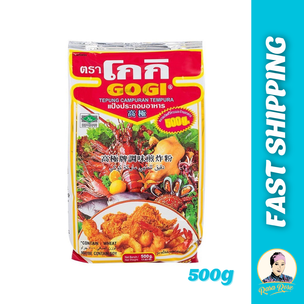 THAI GOGI Tempura Flour 500g/Tepung Campuran Tempura/Tepung Rangup ...