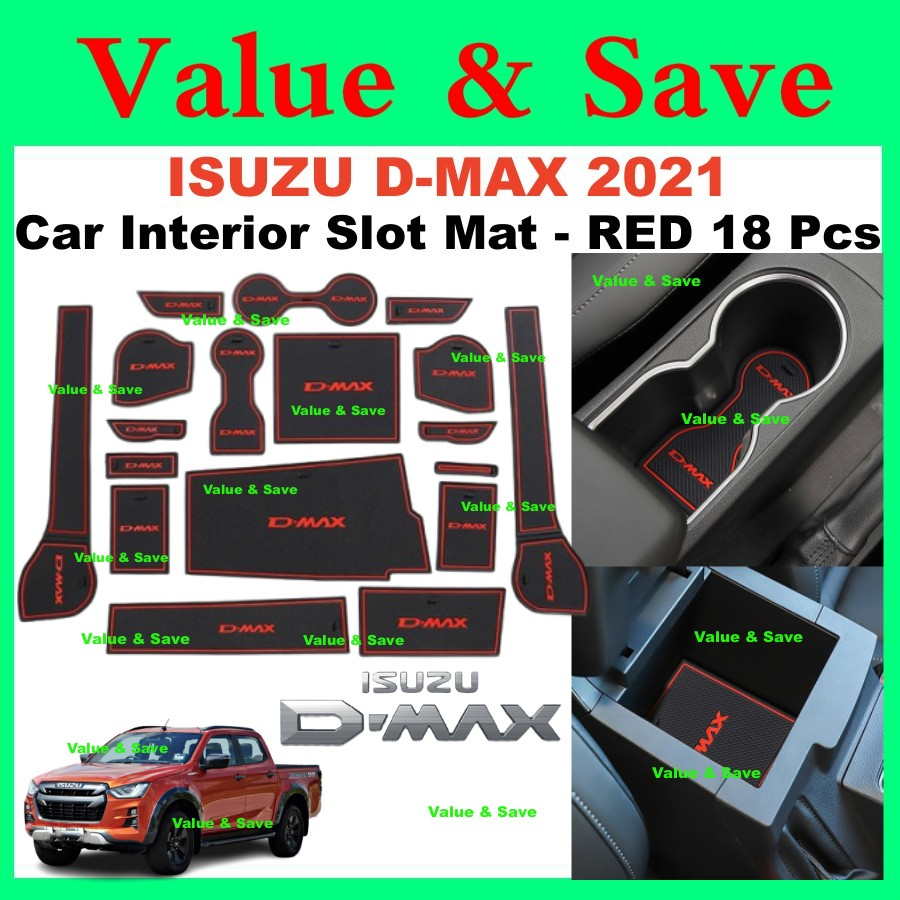 Isuzu Dmax 2021- 2024 Slot Mat Car Door Interior Clean Slot Pad Rubber ...