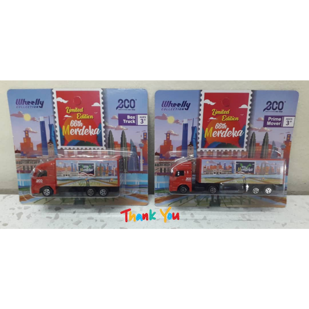 Set 2 Lori Wheelly Lorry Eco Truck 66th Merdeka 2023 (1 Prime Mover & 1 ...