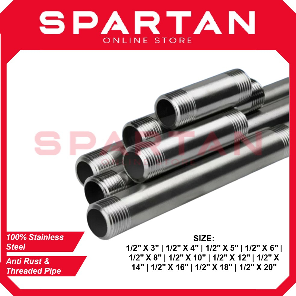 Stainless Steel Pipe Connector Water With Thread Pipe Extension ...