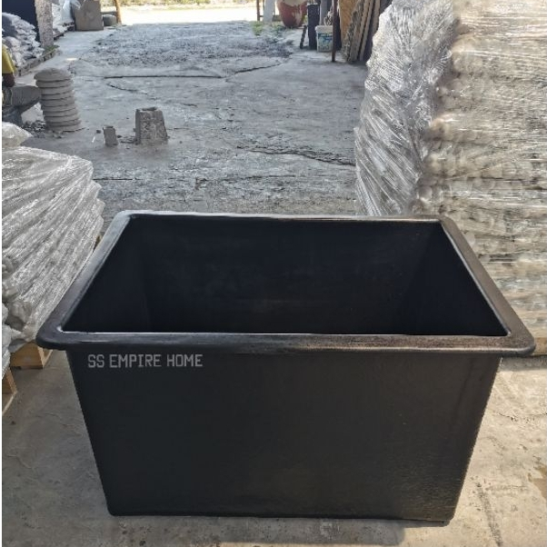 NEX 3 x2x2 Black Fiberglass Fish Tank Fibre Water Pond Aquarium Heavy ...