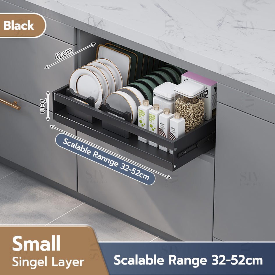 SIV Pull Out Basket For Kitchen Cabinet Multifunction Sliding Cabinet ...