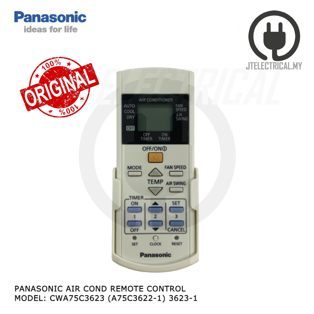 Panasonic 3623-1 Air Cond Remote Control CWA75C3623 A75C3622-1 | Shopee ...