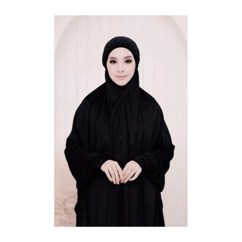 Mini Telekung Cotton Travel exclusive Hitam Putih only | Shopee Malaysia