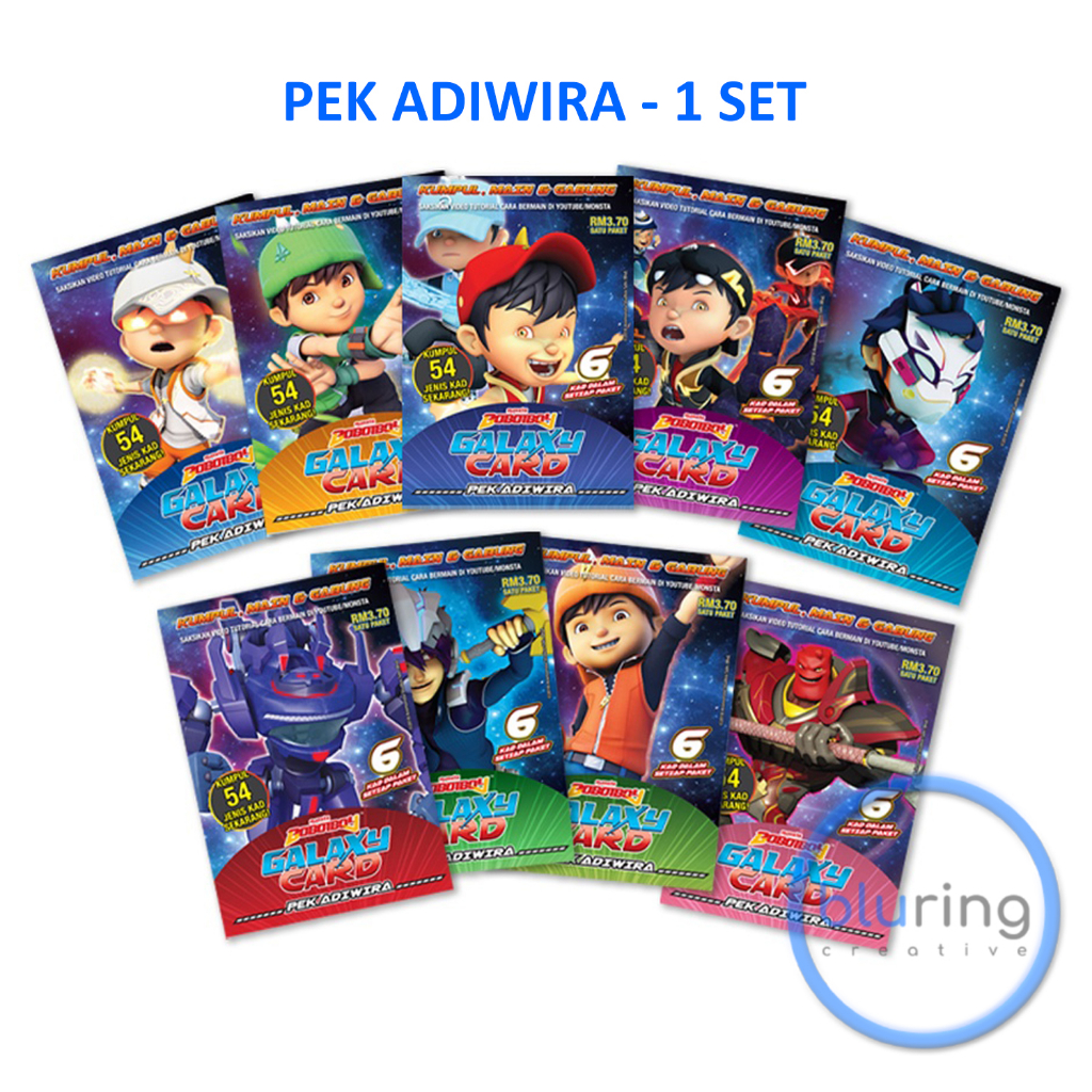 PEK ADIWIRA SET Kad Boboiboy Galaxy Card (54 Cards) | Shopee Malaysia